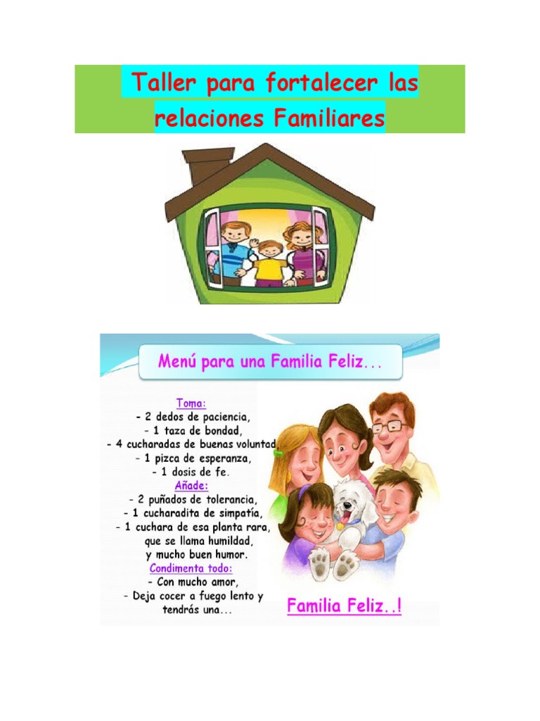 Actividades Didácticas para Trabajar El Tema de La Familia | PDF