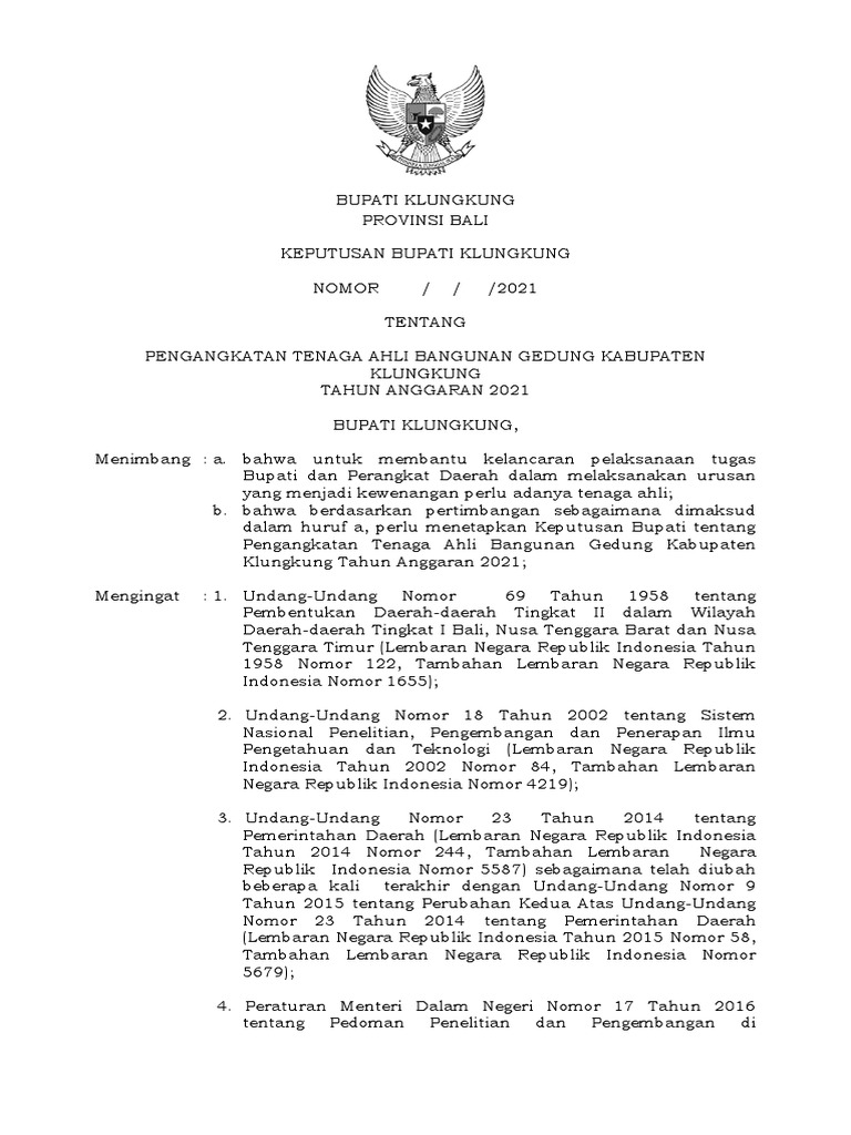 SK Tenaga Ahli 2o21 | PDF