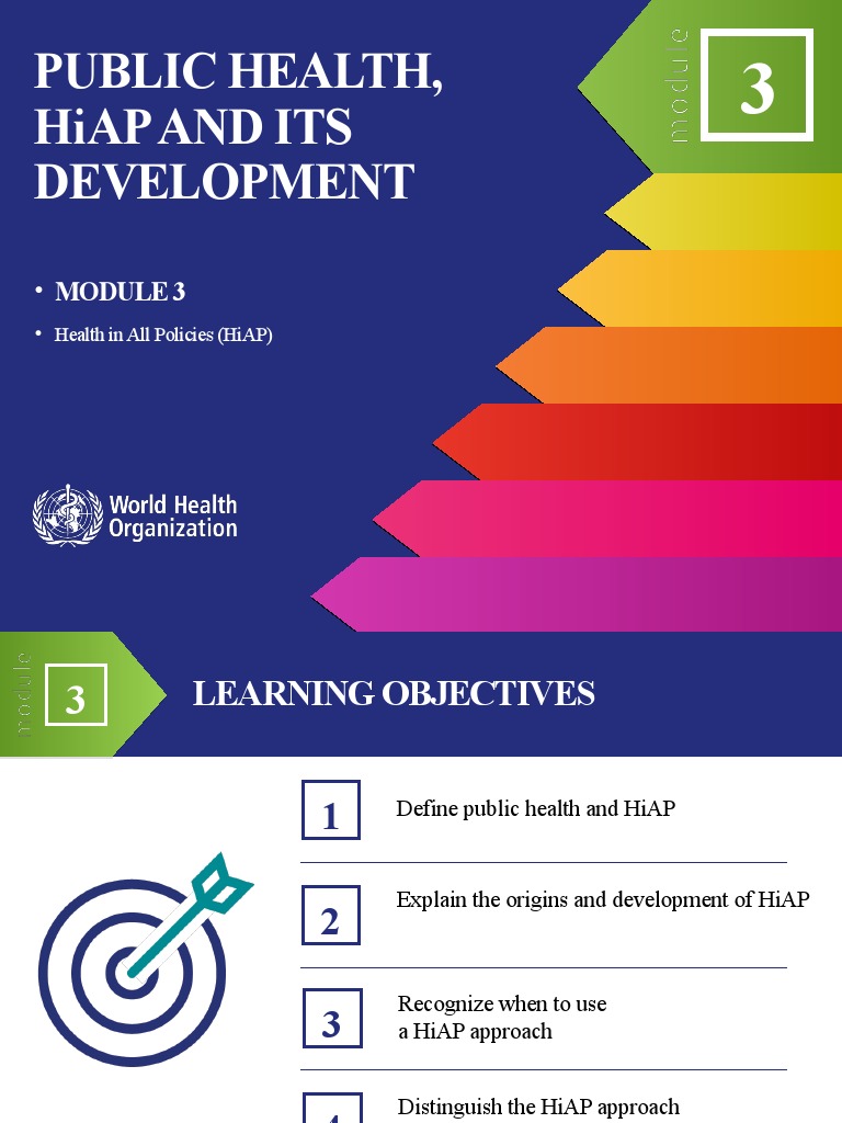 Public Health, Hiap and Its Development: - Module 3 | PDF | Public ...