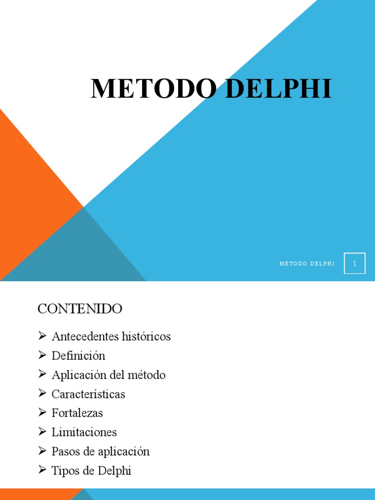 Método Delphi | Descargar gratis PDF | Cuestionario | Diseño