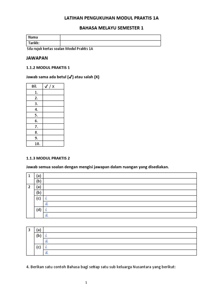 Modul Prantis 1 Asal Usul Bahasa Melayu | PDF