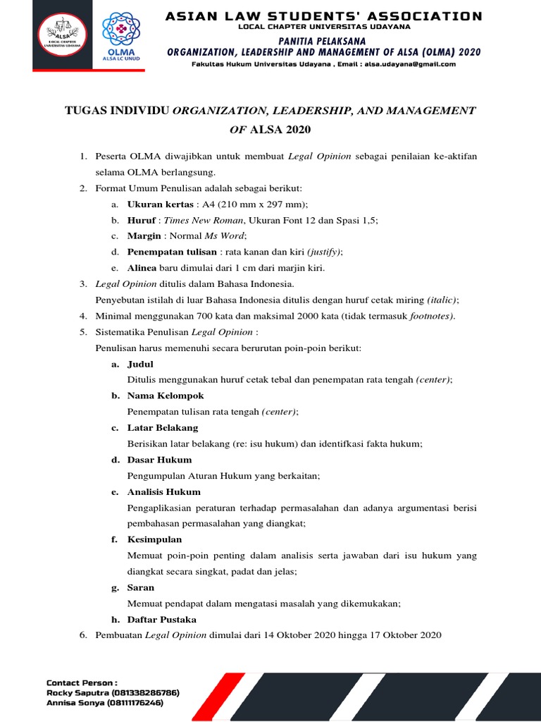 ALSA - LO Tugas Individu | PDF