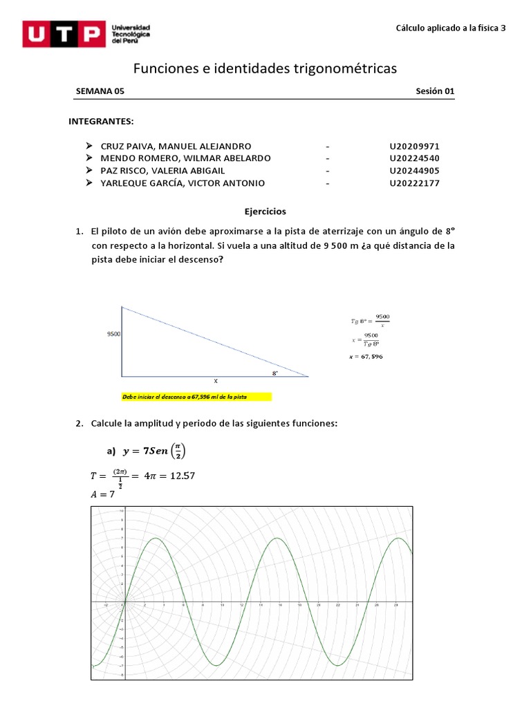 TALLER S05.s1-Resolver Ejercicios | PDF | Funciones trigonométricas ... TALLER S05.s1-Resolver Ejercicios | PDF | Funciones trigonométricas ...