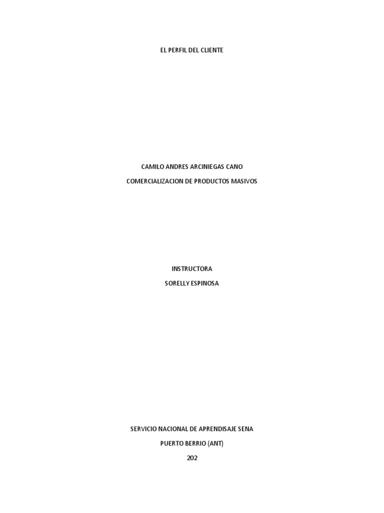 Creación de Perfiles de Clientes | PDF | Cliente | Marketing