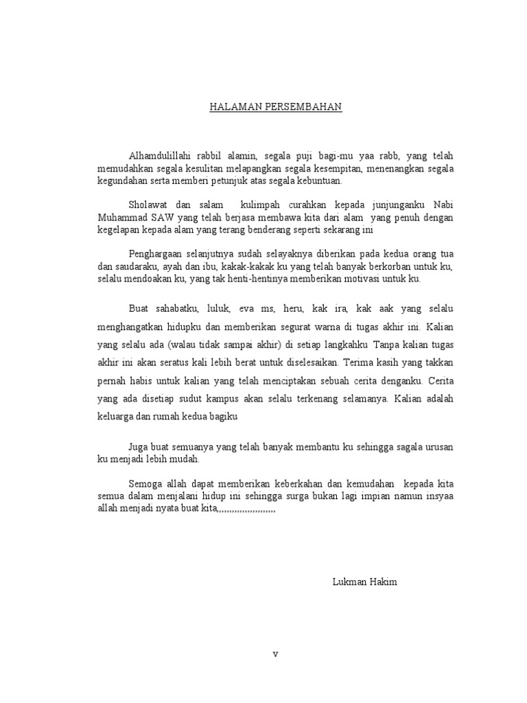 Halaman Persembahan | PDF