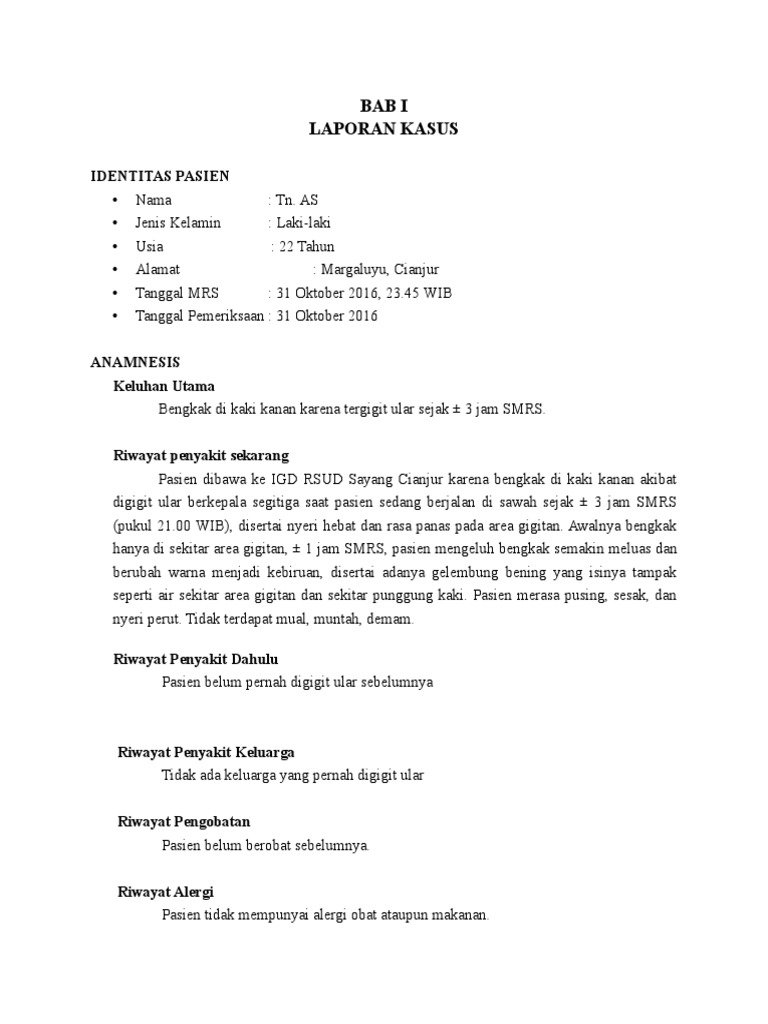 LapSUS Snake Bite | PDF