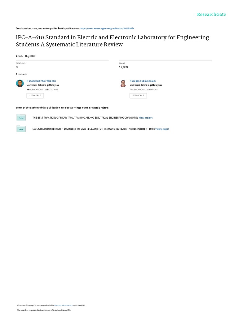 Ipc A 610standardinelectricandelectronic | PDF | Printed Circuit Board