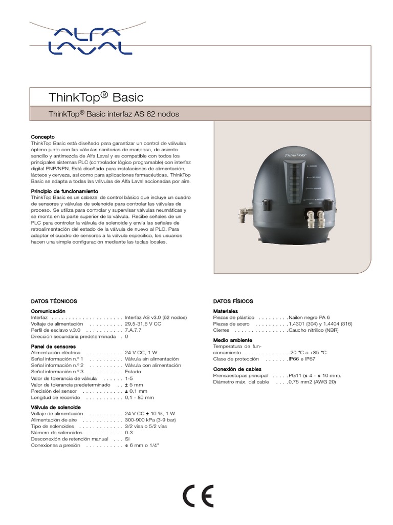 Thinktop Basic Interfaz As 62 Nodos Manual | PDF | Controlador lógico programable | Tornillo