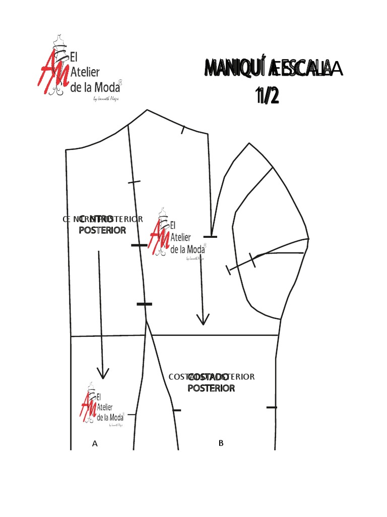 Moldes Maniquí A Escala 1 - 2 | PDF
