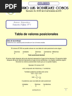 Tabla de Valor Posicional: Enteros y Decimales | PDF
