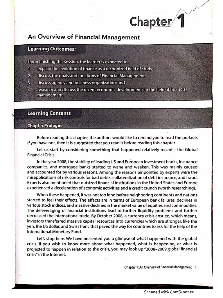 Chapter 1 - Overview of Financial Management | PDF