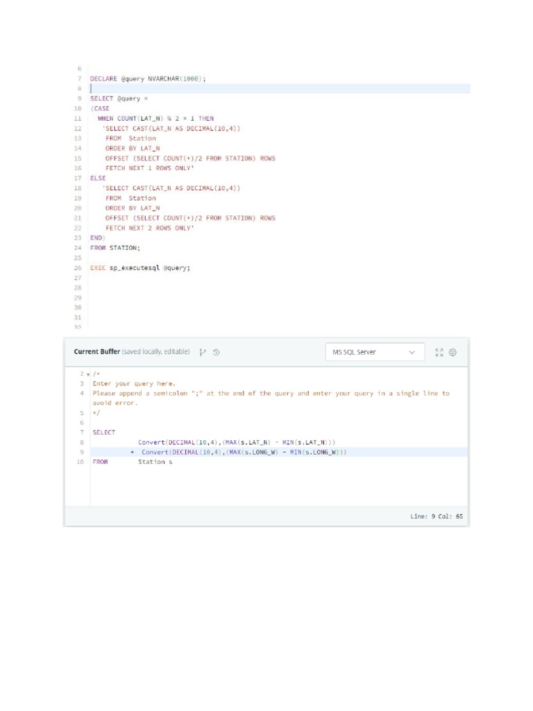 SQL HackerRank | PDF