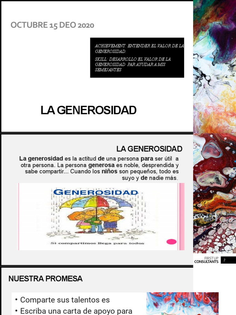 La Generosidad | PDF