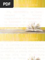 DAlumat Kahulugan at Kahalagahan | PDF