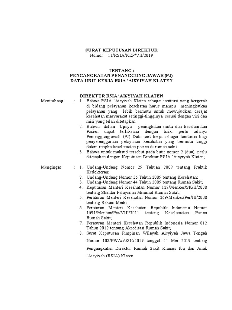 11.SK PJ Unit Mutu | PDF