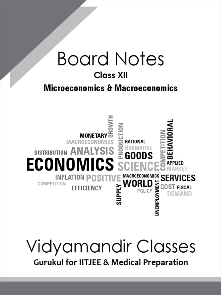 Economics Board Notes | PDF | Demand | Price Elasticity Of Demand