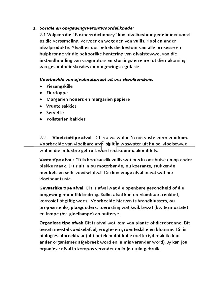 LO Taak Graad 8 | PDF