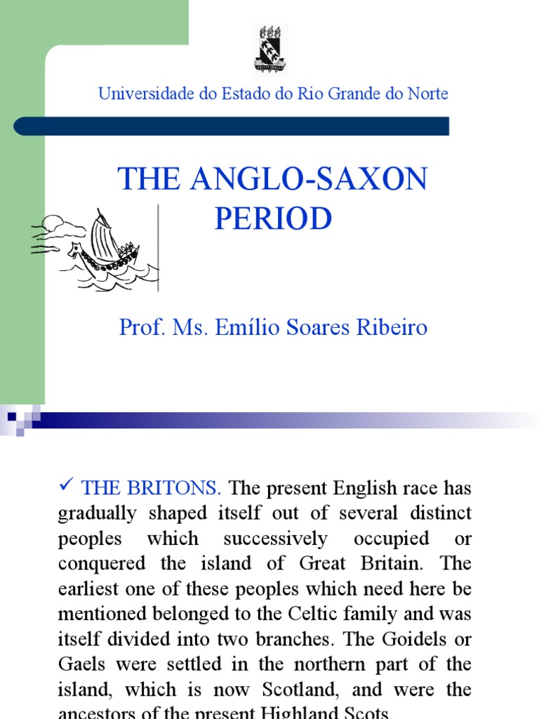 The Anglo Saxon Period | PDF