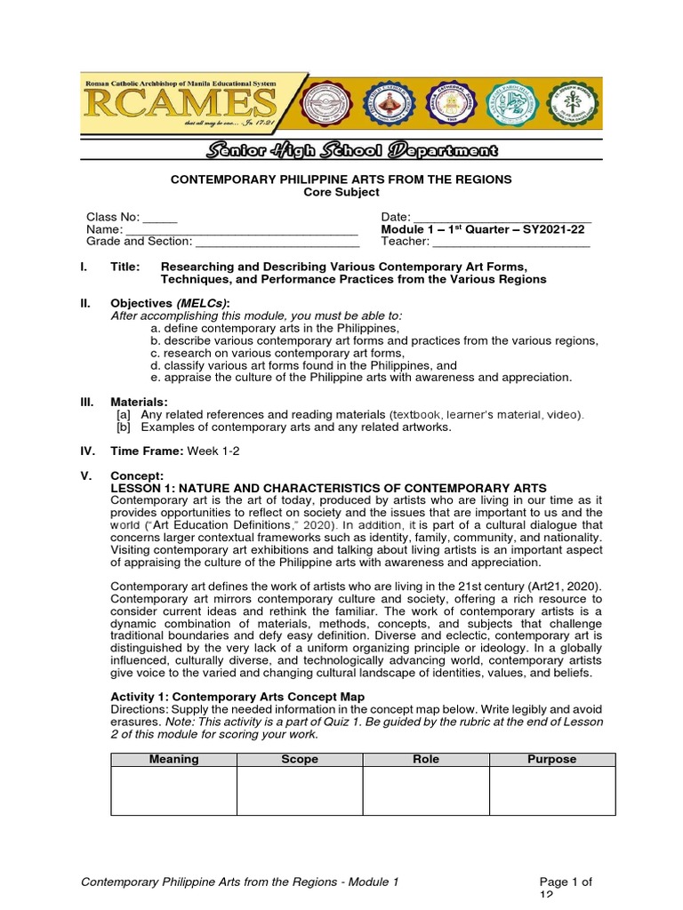 Philippine Arts for Students | PDF | Paintings | Abstract Art