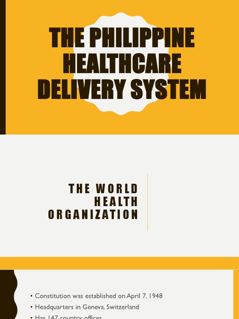 Philippine Healthcare Delivery Overview | PDF | Preventive Healthcare ...