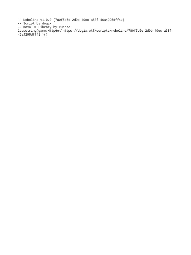 Noboline Script for Gamers | PDF