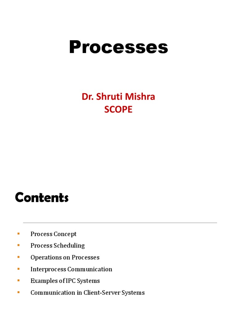 Module 2-P1 | PDF | Process (Computing) | Scheduling (Computing)