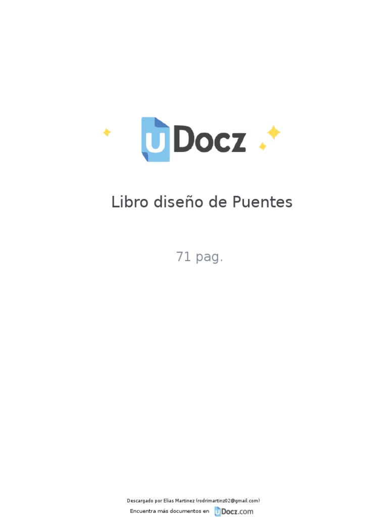 Libro Diseno De Puentes Pdf Puente Elementos Arquitectónicos