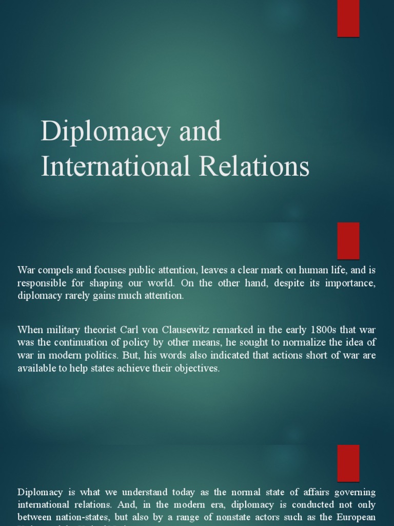 Diplomacy E-IR | PDF | Diplomacy | International Relations