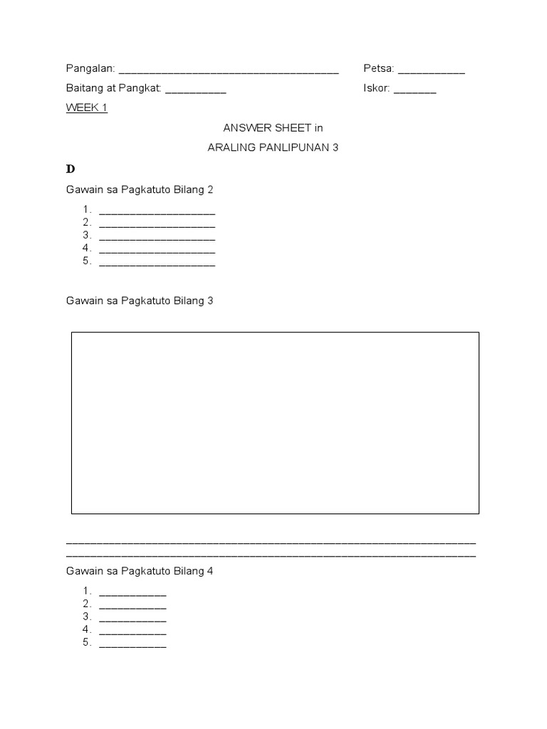 Answer Sheet Ap3 Week1 4 | PDF