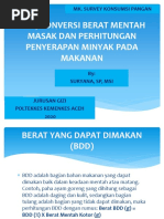 Konversi Serapan Minyak | PDF