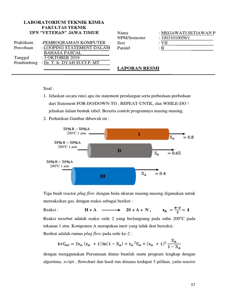 Lapres Modul 5 Looping Statement Dalam Bahasa Pascal | PDF