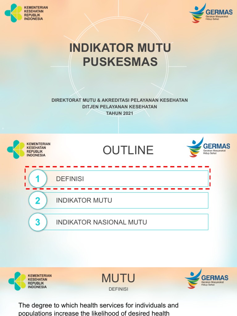 Indikator Mutu Puskesmas | PDF