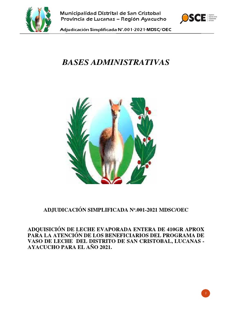 Bases Vaso Leche San Cristobal | Descargar gratis PDF | Leche | Alimentos