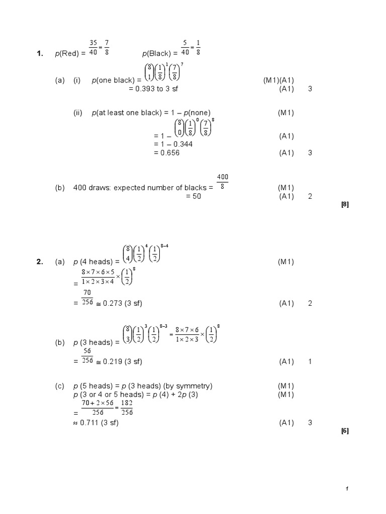 Probability Calculations Guide | PDF | Mathematics | Applied Mathematics