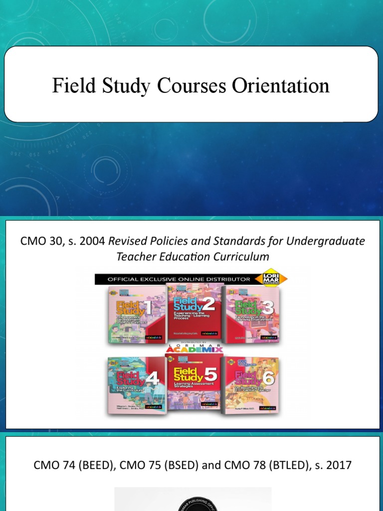 Field Study Courses Orientation | PDF | Learning | Teachers