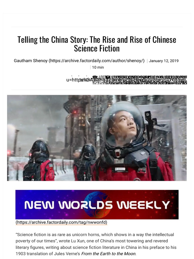 Telling The China Story: The Rise and Rise of Chinese Science Fiction ...