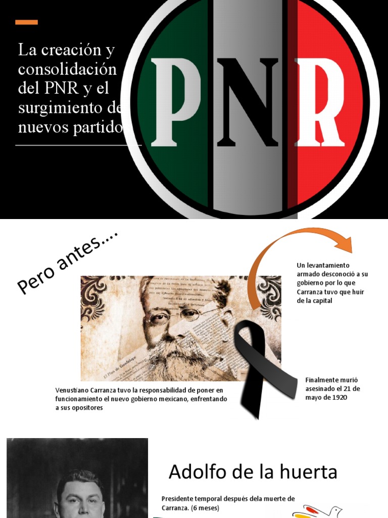 Creación y evolución del PNR en México | PDF | México | Gobierno
