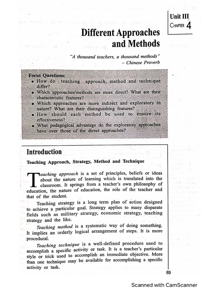 Principles of Teaching 1 by Corpuz, B. & Salandanan, G. (2013) - Unit 3 Chapter 4 DIFFERENT ...