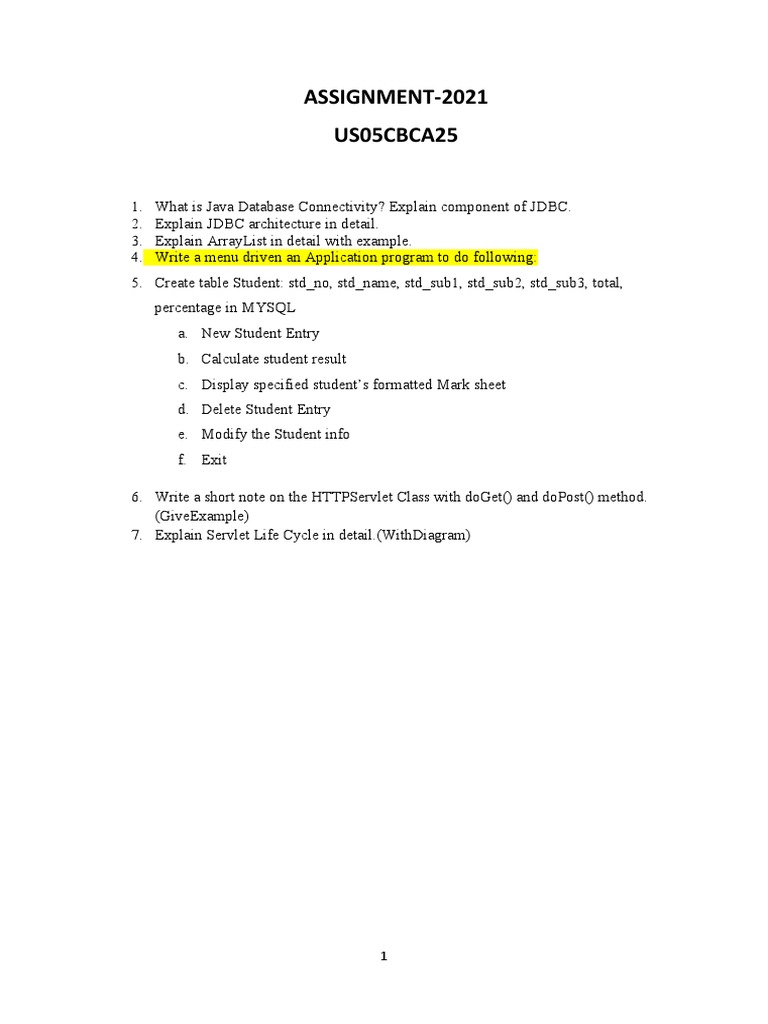 JDBC and Servlet Programming Guide | PDF | Teaching Methods & Materials