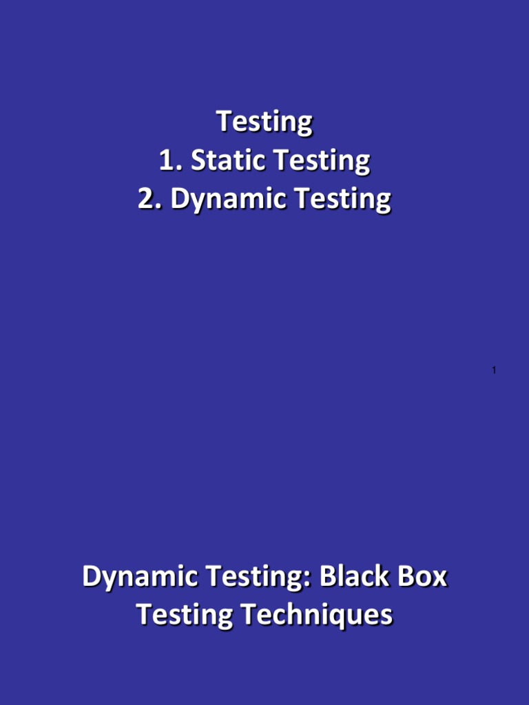 5 Black Box Testing Techniques | PDF | Software Testing | Maxima And Minima
