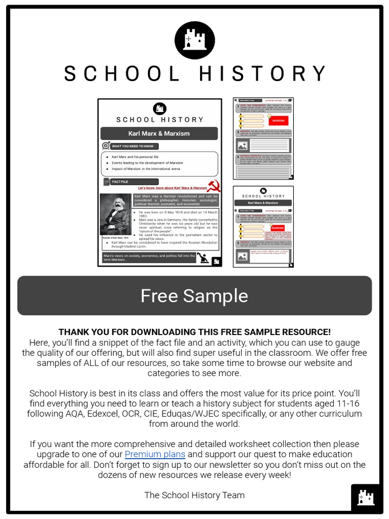 Karl Marx Marxism Resource Sample | PDF | Communism | Karl Marx