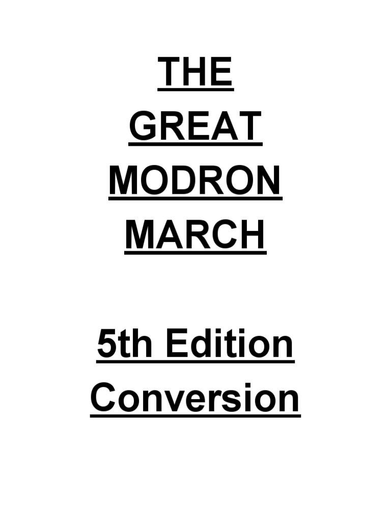 The Great Modron March 5e | PDF