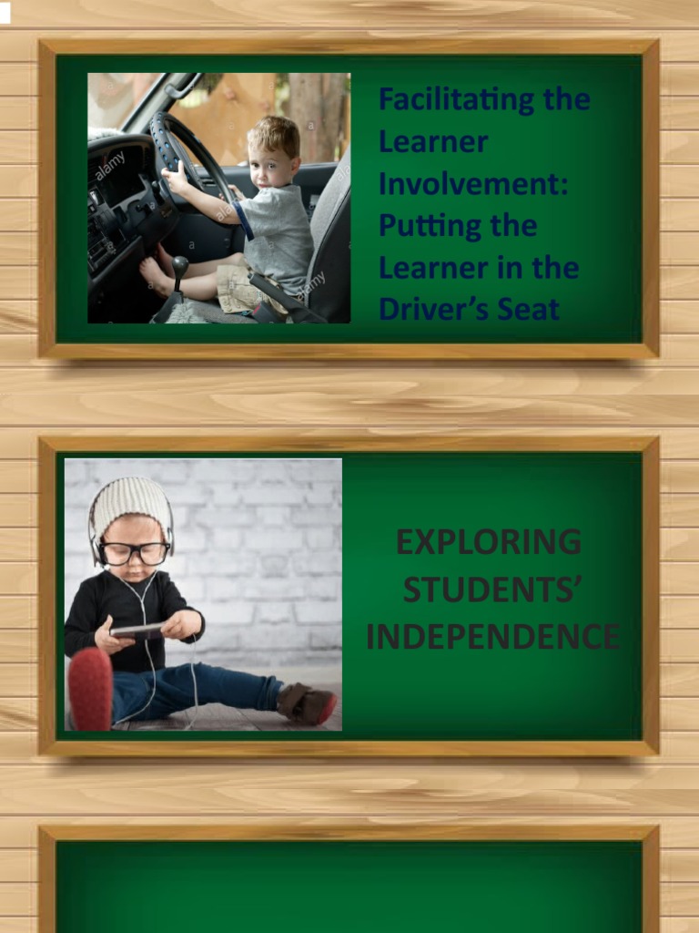 Facilitating The Learner Involvement: Putting The Learner in The Driver ...