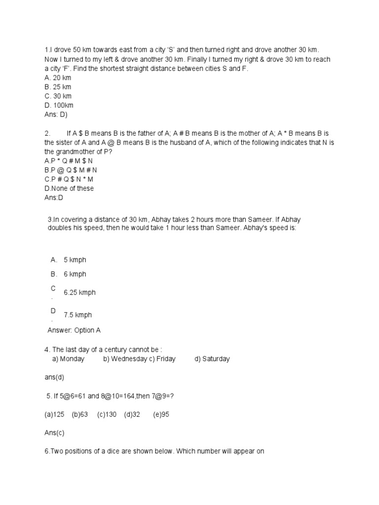 Aptitude Questions | PDF