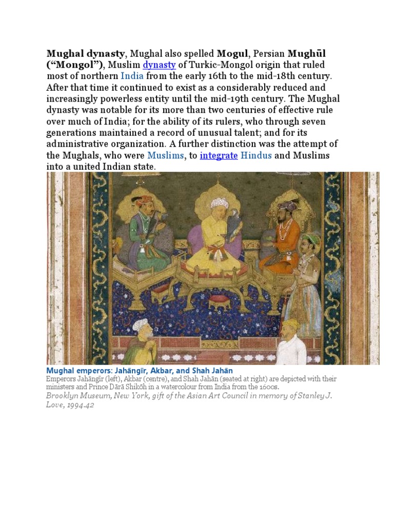 Mughal Empire History | Download Free PDF | Mughal Empire