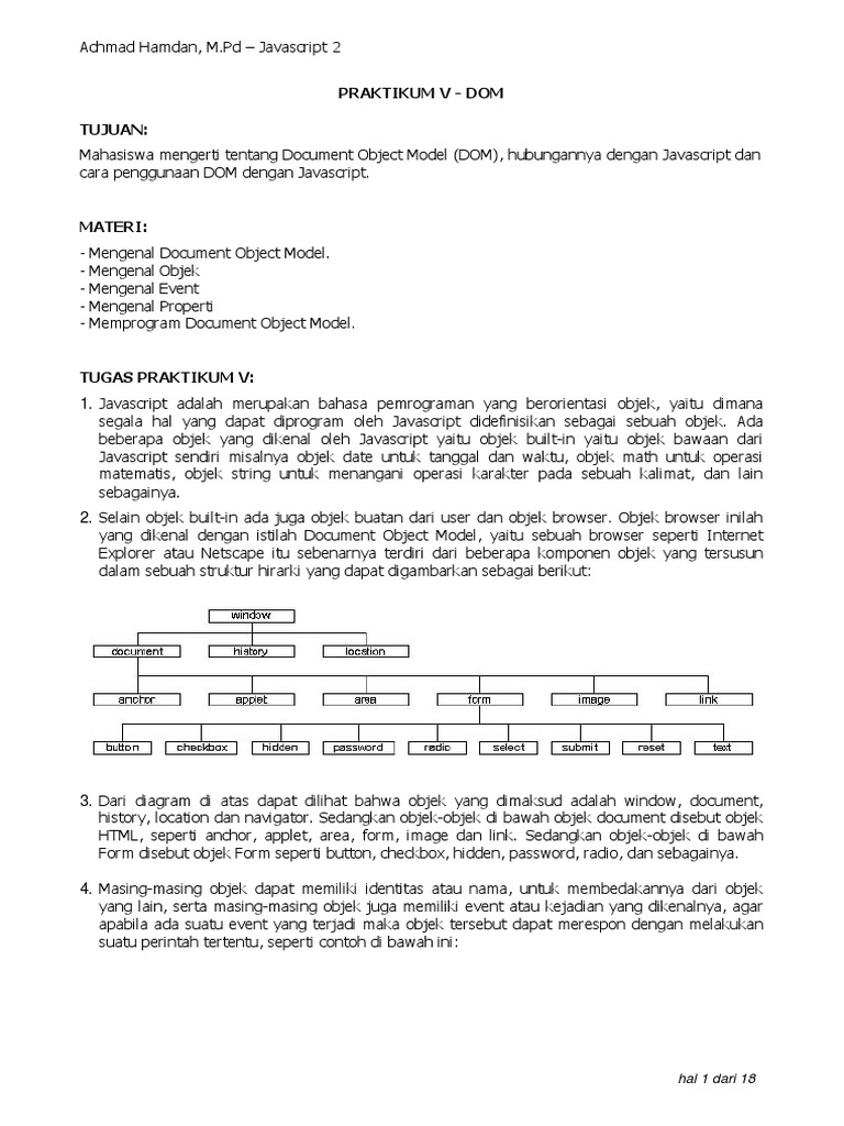 Modul 6 - Javascript 2 | PDF
