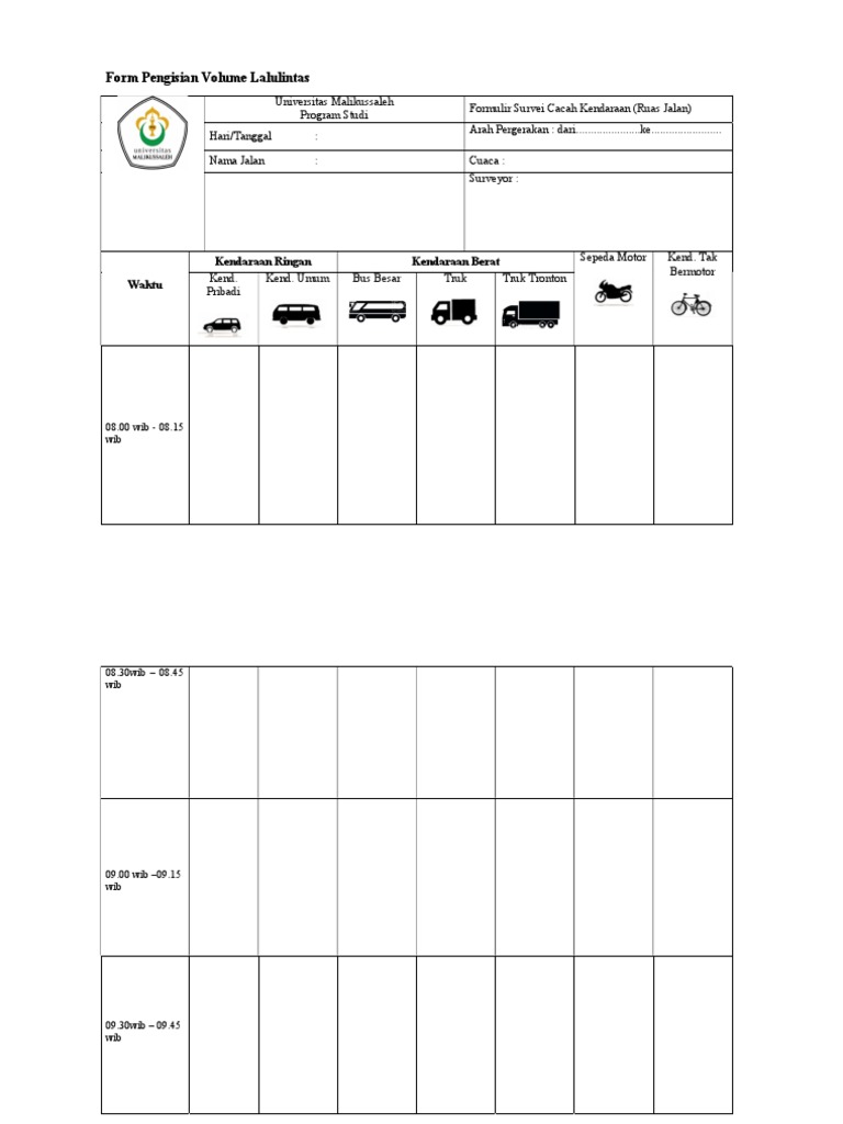 Form Survei LHR | PDF