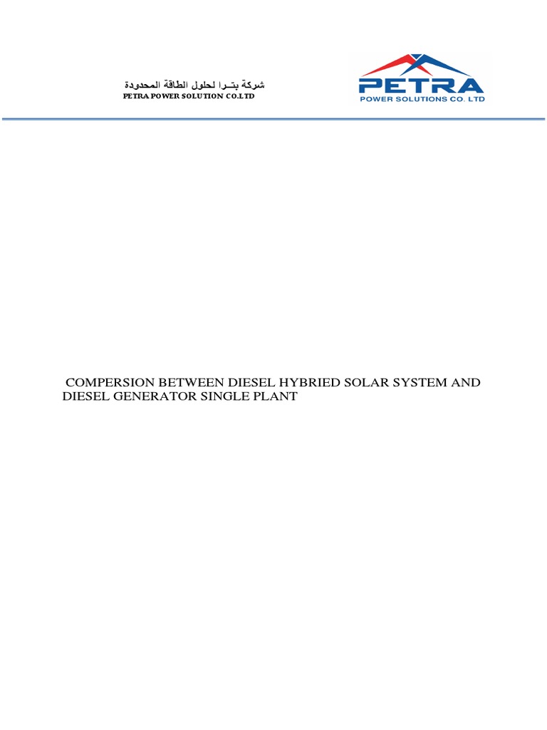 Hybrid Solar System | Download Free PDF | Photovoltaic System ...