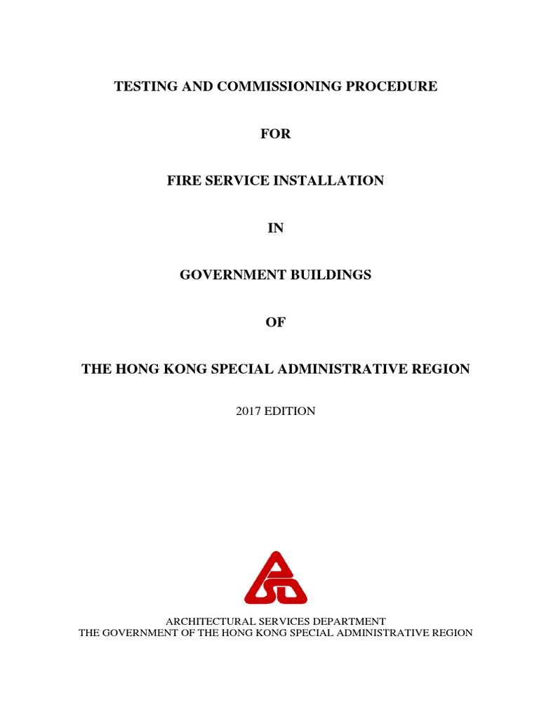 Fire Service Installation T&C Procedure | PDF | Fire Sprinkler System ...