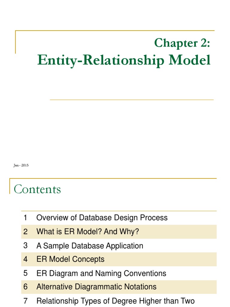 Chapter 2-ERD | PDF | Conceptual Model | Databases